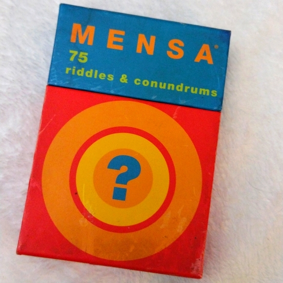 MENSA | Games | Mensa 75 Riddles And Conundrum | Poshmark